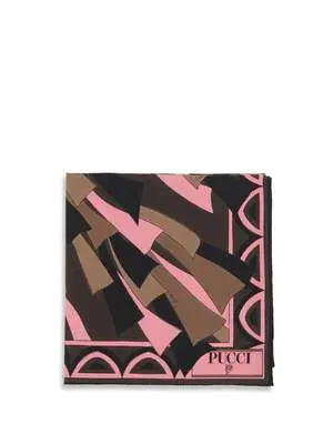 Emilio Pucci Baiadera Print Silk Square Scarf - Multicolor