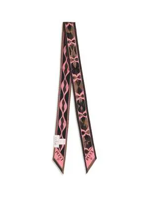 Emilio Pucci Silk Twill Bandeau Scarf With Mixed Prints