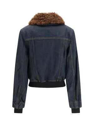 GANNI Denim Bomber Jacket
