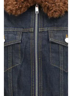 GANNI Denim Bomber Jacket