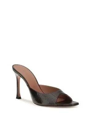 Amina Muaddi Alexa Croc-effect Sandals