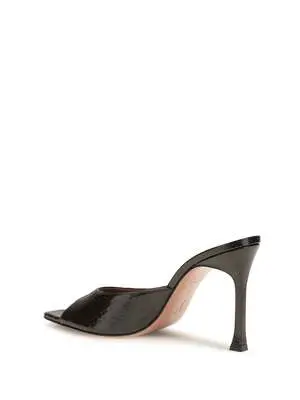 Amina Muaddi Alexa Croc-effect Sandals