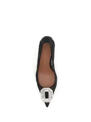 Amina Muaddi Camelia Lace Pumps