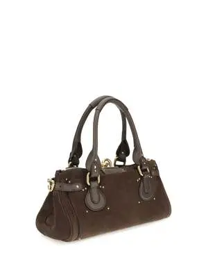 Chloé Paddington Suede Handbag - Brown