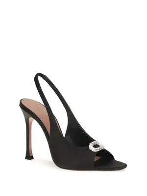 Amina Muaddi Mini Camelia Slingback Sandals