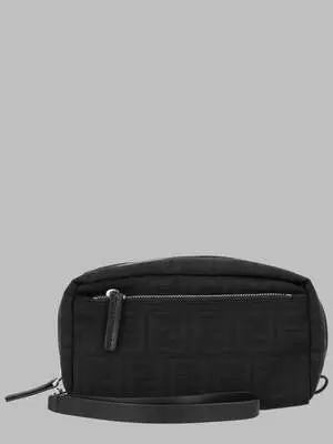 Fendi Beauty Case Con Doppia Zip Small - Black