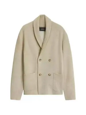BOSS Relaxed-fit Cardigan In Cashmere With Shawl Collar - Neutrals