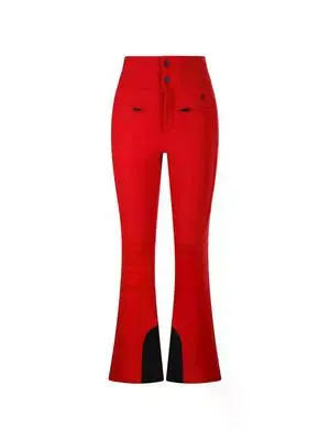 Perfect Moment Logo-embroidered Flared Ski Pants - Red