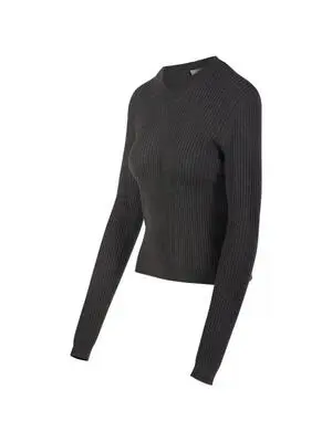 LISA YANG Marguerite Ribbed-knit V-neck Sweater