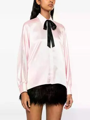STYLAND Pussy-bow Kimono-sleeve Shirt