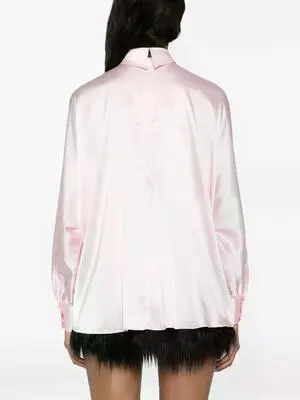 STYLAND Pussy-bow Kimono-sleeve Shirt