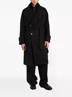 Tagliatore Double-breasted Belted Coat - Brown