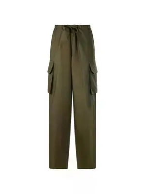 THE EROSE Drawstring Straight-leg Cargo Trousers
