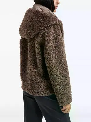 BOMBOOGIE St.moritz Hooded Faux-shearling Coat