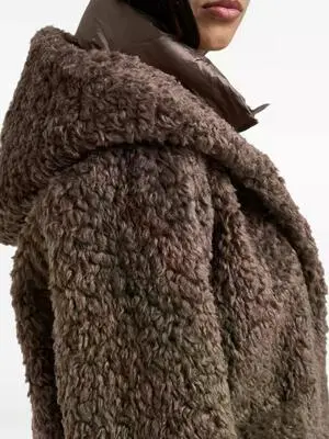 BOMBOOGIE St.moritz Hooded Faux-shearling Coat