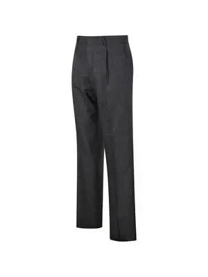 LARDINI Pleated-detail Pressed-crease Trousers