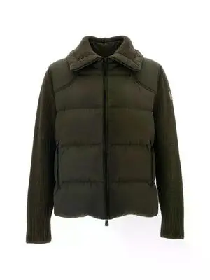 Moncler Quilted Wool Jacket - Brown