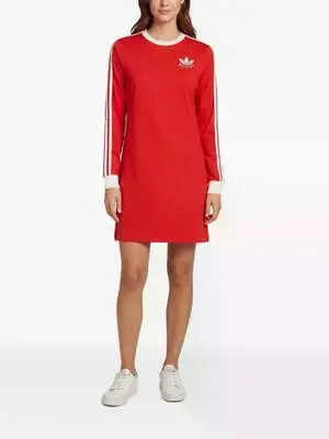 Gucci X Adidas Logo-appliqué Mini Dress - Red