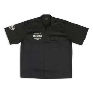 Balenciaga Property Of Short Sleeved Shirt Oversized - Black