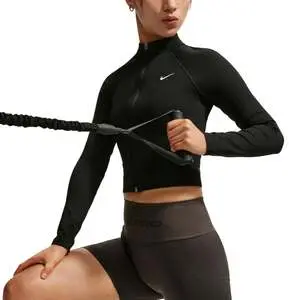 Nike Pro Dri-fit Full-zip Tight Training Top