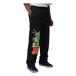 JORDAN Brooklyn Space Jam Fleece Cuffed Pants - Black