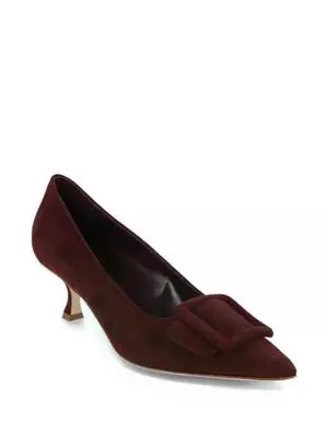 Manolo Blahnik Maysale Buckle-detail Pumps