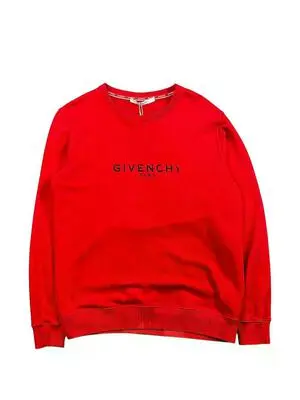 Givenchy Logo-print Crew-neck Sweatshirt - Red
