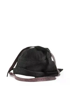 ZIGGY CHEN Hybrid Chevron-pattern Strap-detail Hat