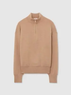REISS Cam Wool-blend Half-zip Jumper