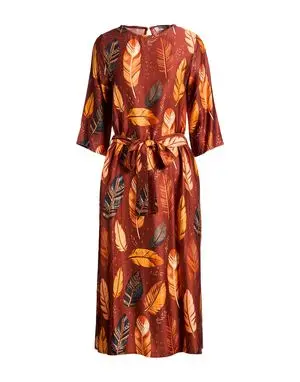 CONNOR & BLAKE Midi Dress Brick Size Viscose