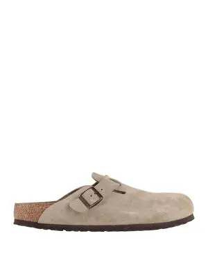 BIRKENSTOCK Boston Mules & Clogs Light Size Leather - Grey