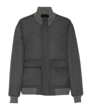 Brunello Cucinelli High-neck Jacket - Gray