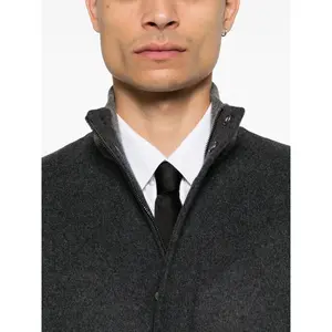 Brunello Cucinelli High-neck Jacket - Gray