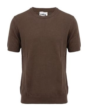 BERNA Man Sweater Sage Green Size Xl Cotton Brown