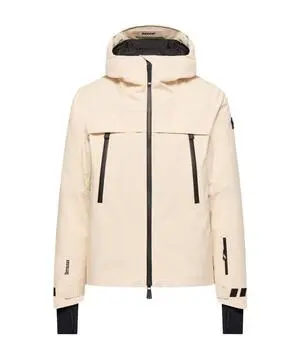 Moncler Chanavey Hooded Ski Jacket - Ivory White