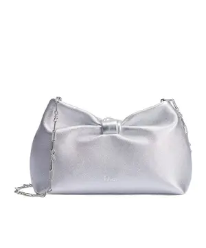 Dior Dioror Small Bow Bag - Silver