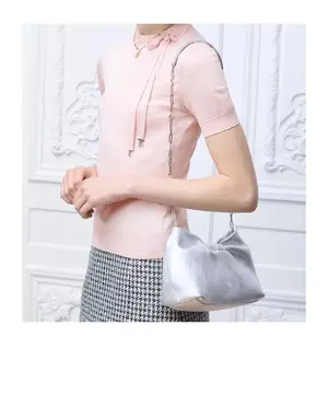 Dior Dioror Small Bow Bag - Silver