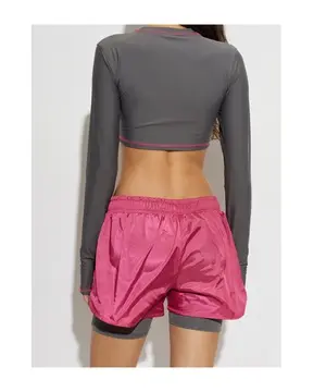 Moschino Active Long-sleeve Cropped Top