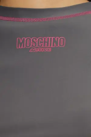 Moschino Active Long-sleeve Cropped Top