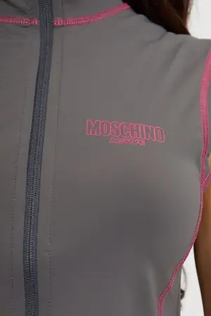 Moschino Active Zip-up Sleeveless Top