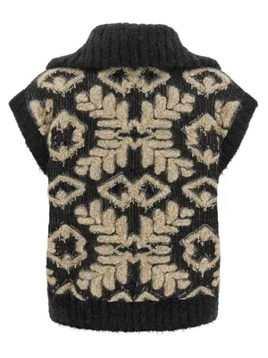 Brunello Cucinelli Sequin Intarsia Cardigan