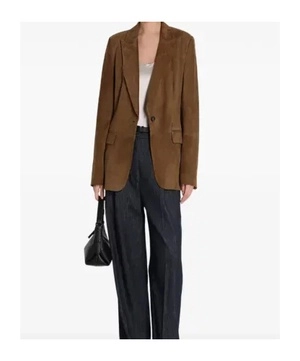 Brunello Cucinelli Long-sleeved Leather Jacket