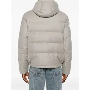 Brunello Cucinelli Houndstooth-pattern Quilted Jacket