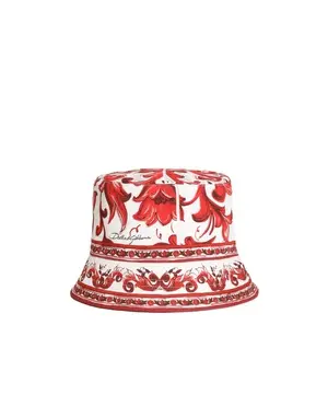 Dolce & Gabbana Majolica-print Drill Bucket Hat - Multicolor