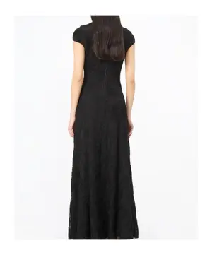 ROTATE BY BIRGER CHRISTENSEN Flower Mesh Maxi Dress