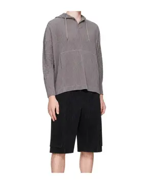 Issey Miyake Long-sleeve Hooded Sweatshirt