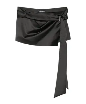Attico Tie-waist Skirt - Black
