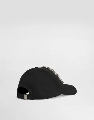 Dolce & Gabbana Floral Appliqué Plaque Cap