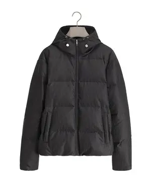 Dior Oblique Hooded Down Jacket - Black