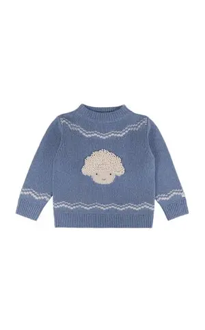 DONSJE AMSTERDAM Selwyn Merino Wool Sweater | Lammy - Blue